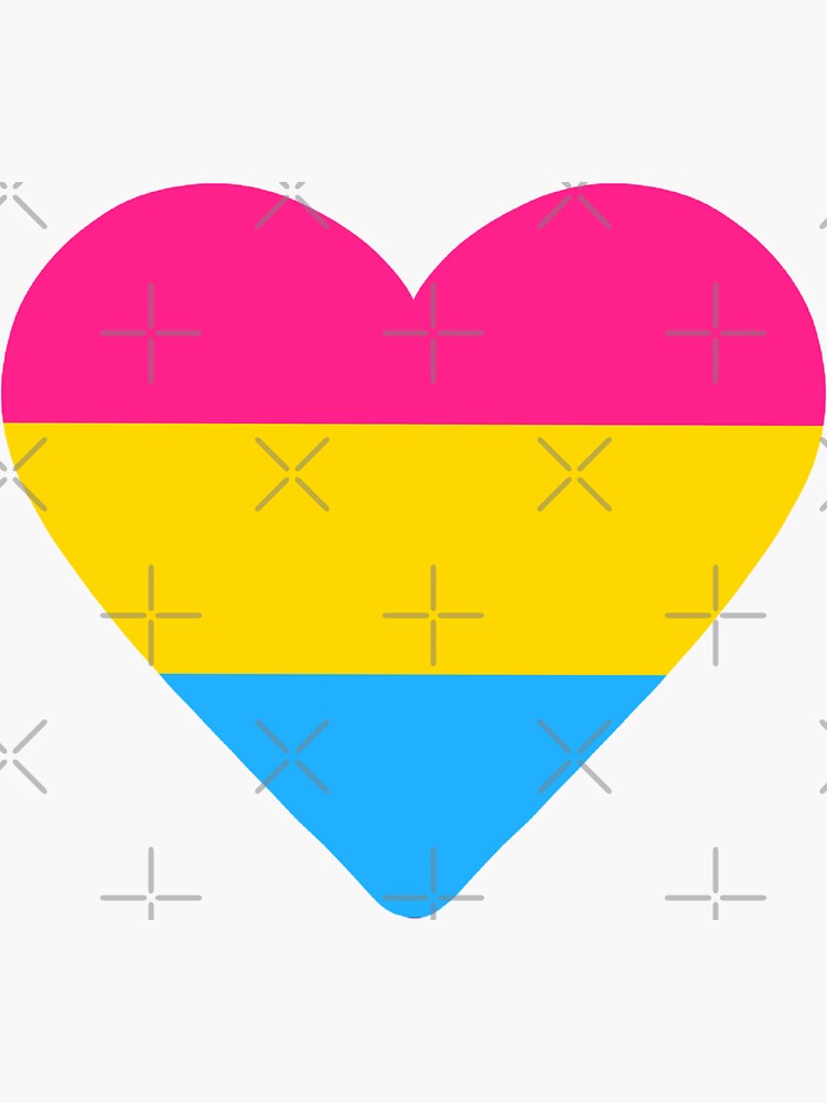 "Pansexual Pride Flag Heart" Sticker for Sale by NYXFN | Redbubble