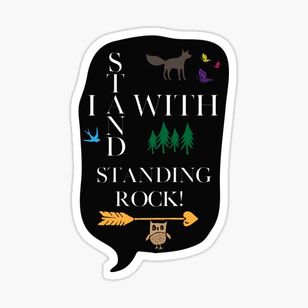 "Standing Rock" Sticker for Sale by ColibriArt | Redbubble