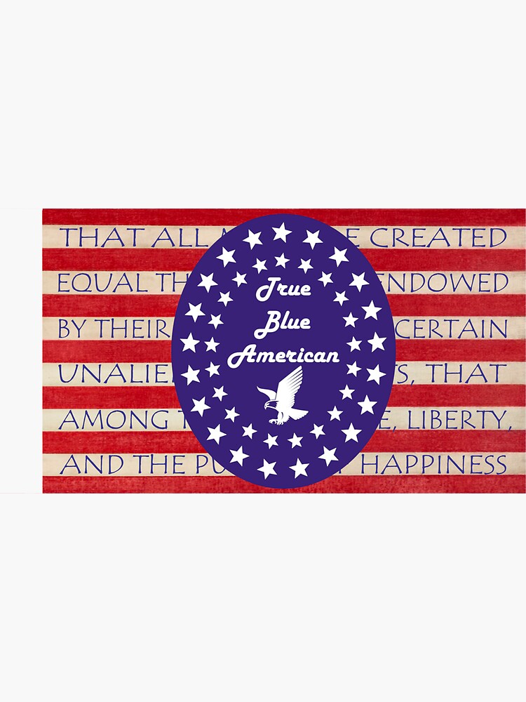 "True Blue American Flag" Sticker for Sale by mrtraz | Redbubble