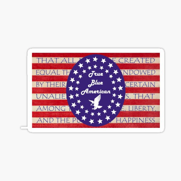 "True Blue American Flag" Sticker for Sale by mrtraz | Redbubble
