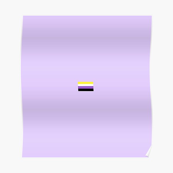 "Subtle Non binary Pride Flag" Poster for Sale by NYXFN | Redbubble