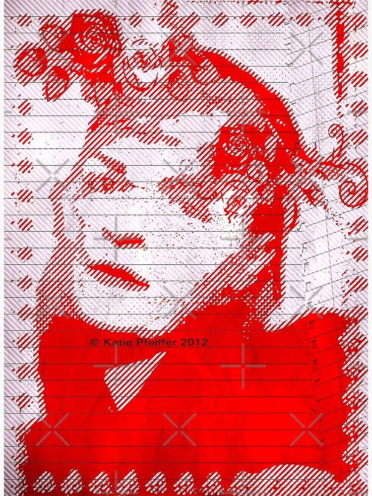 "Red Lady Digital Art Portrait" Poster for Sale by Kater | Redbubble