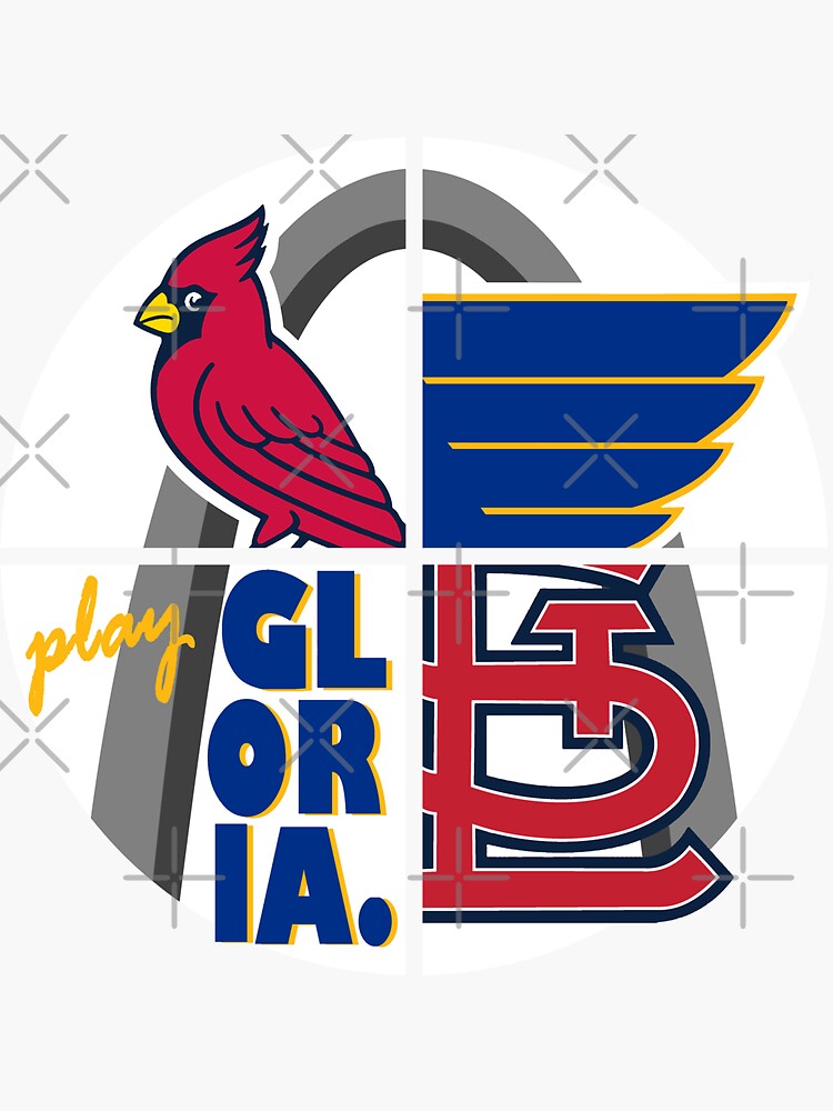 "STL Sports" Sticker for Sale by designsbydif | Redbubble