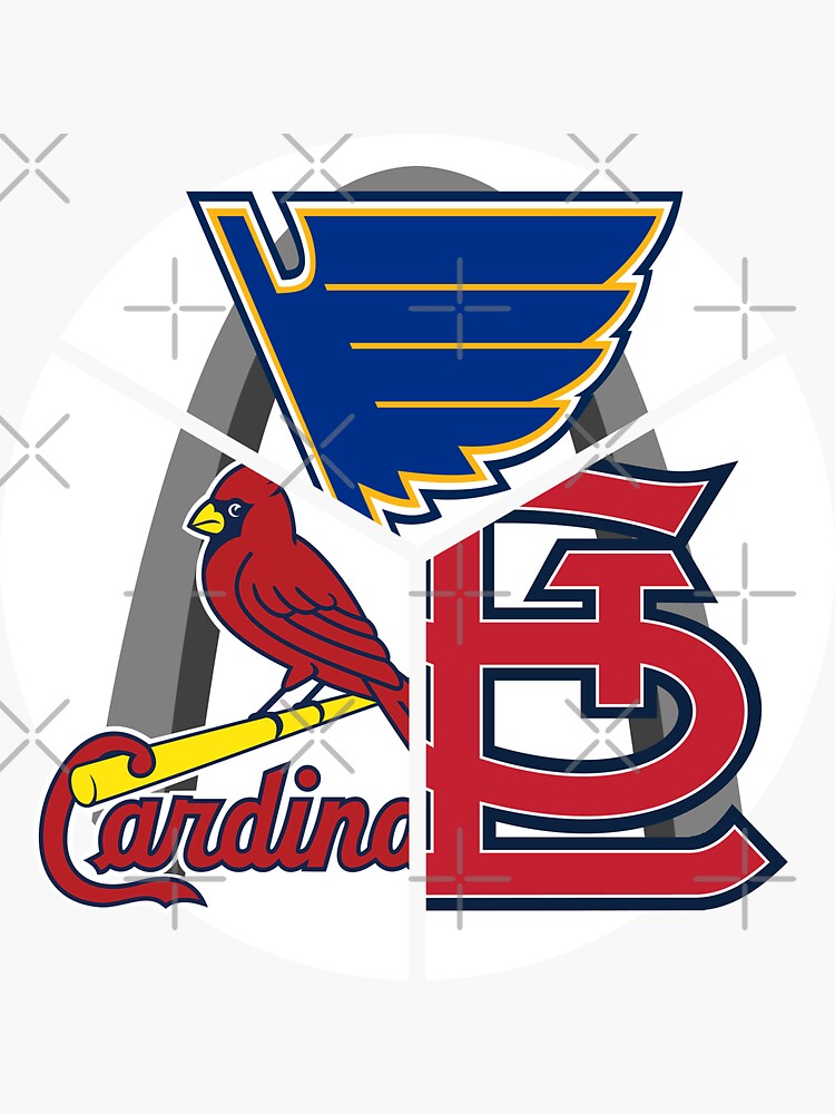 "STL Sports TriQuad" Sticker for Sale by designsbydif | Redbubble