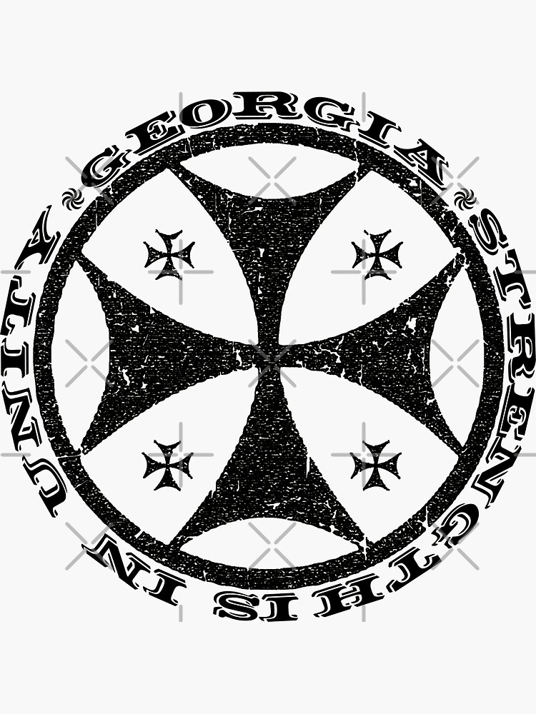"Bolnisi Cross , Strength is in Unity Georgian Patriotic Gift" Sticker ...