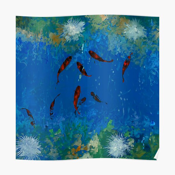 "Koi Fan Art" Poster for Sale by darutrandu | Redbubble