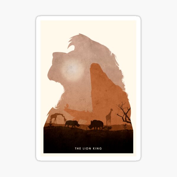 "Lion King" Sticker by ryanripley | Redbubble