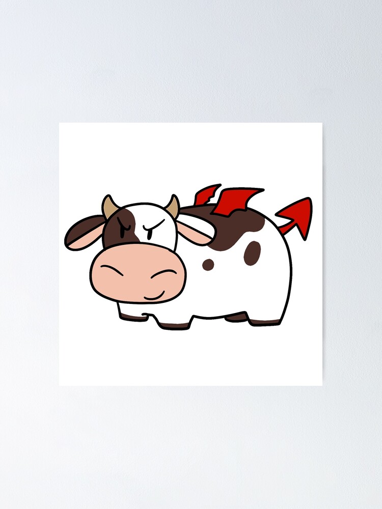 "Red Devil Cow" Poster by SaradaBoru | Redbubble