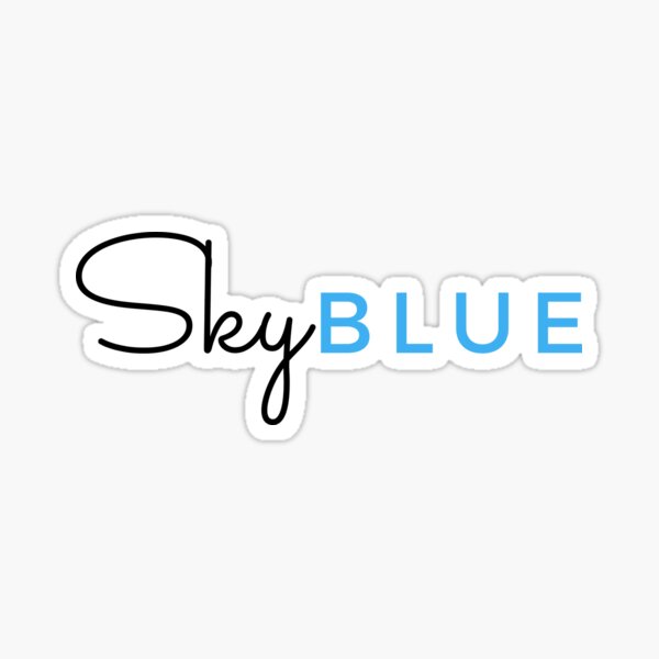 "Sky Blue " Sticker for Sale by 30xZero | Redbubble