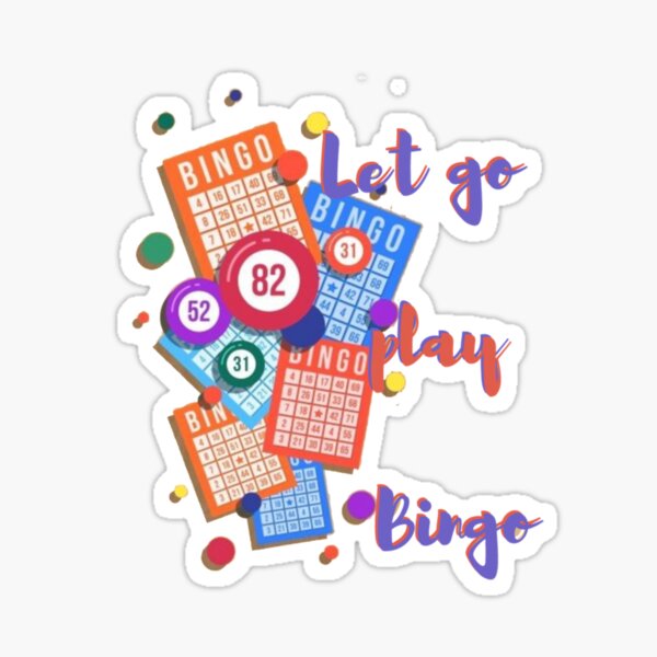 "best play bingo" Sticker for Sale by AlbertWiese | Redbubble