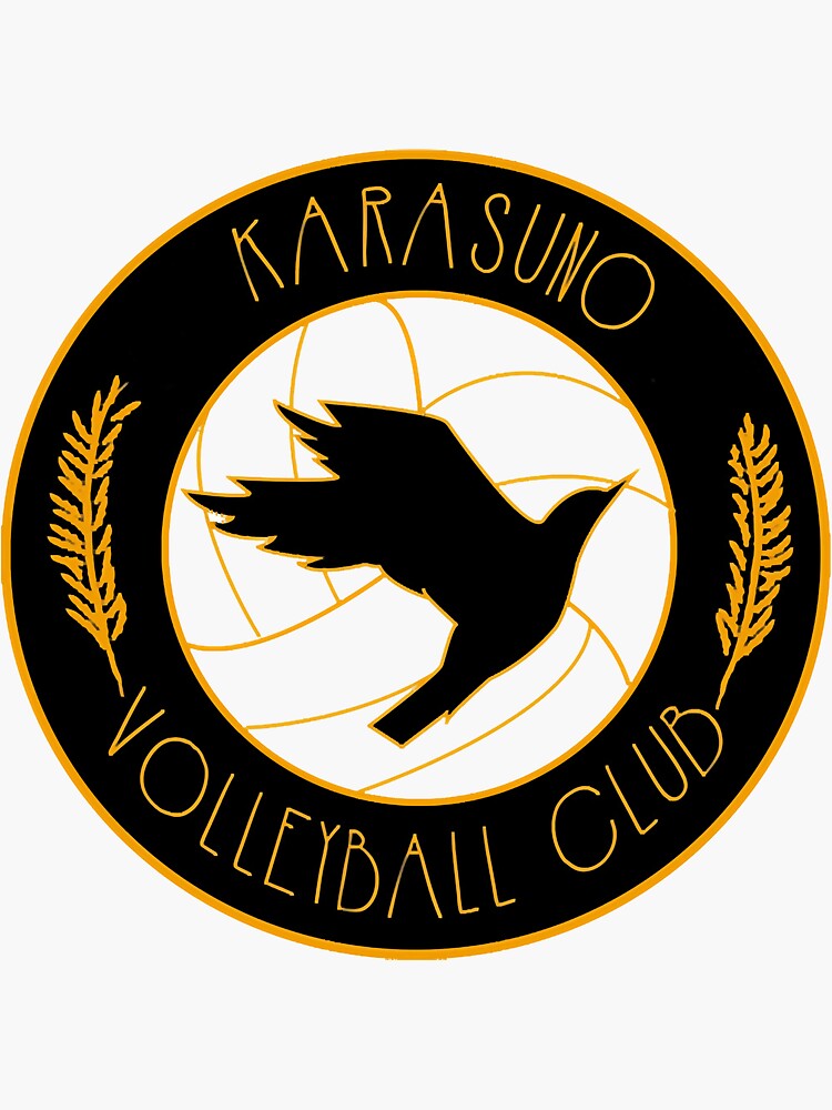 "Karasuno Logo Essential" Sticker by dickinsoncole | Redbubble