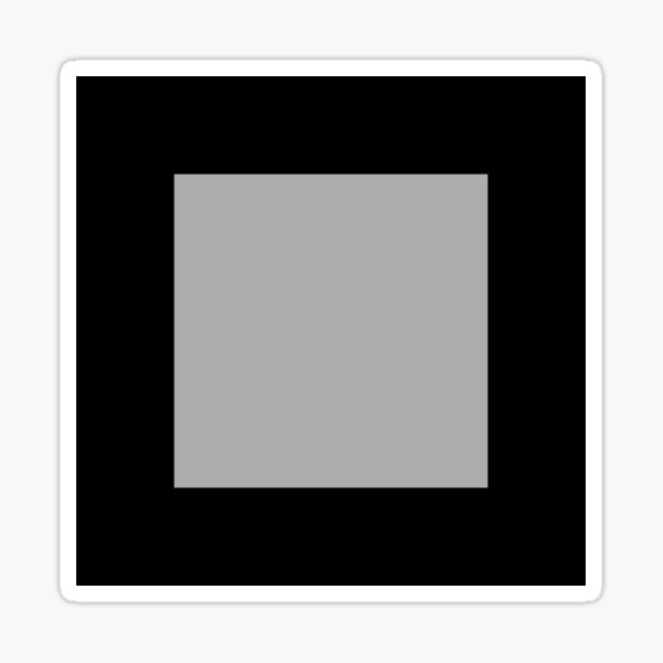 "Grey Square Dark Background" Sticker by ellj96 | Redbubble