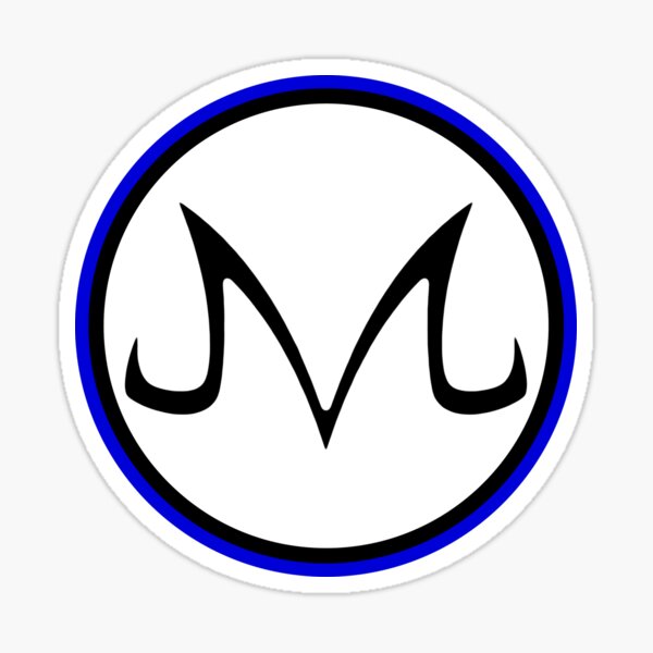 "Majin Symbol Vegeta" Sticker by chrisdealemania | Redbubble