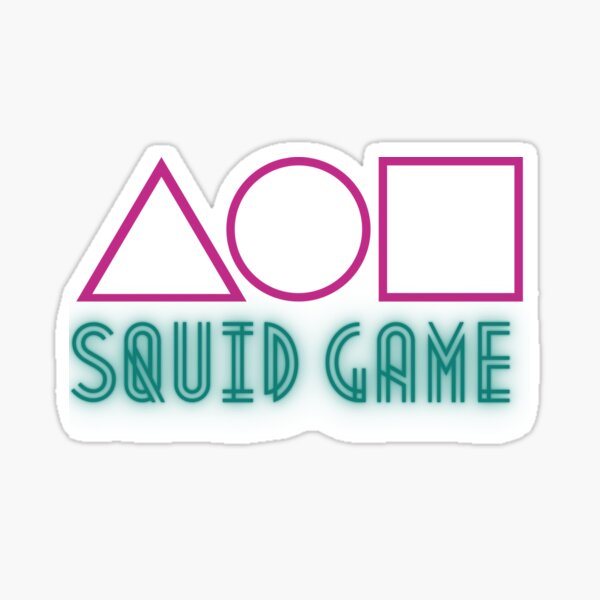 "Squid Games Shapes: triangle, circle square" Sticker for Sale by ...