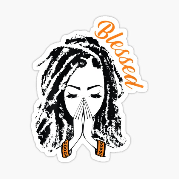 Womens Melanin Poppin Black Girl Magic Plus Size Faith Based Sticker