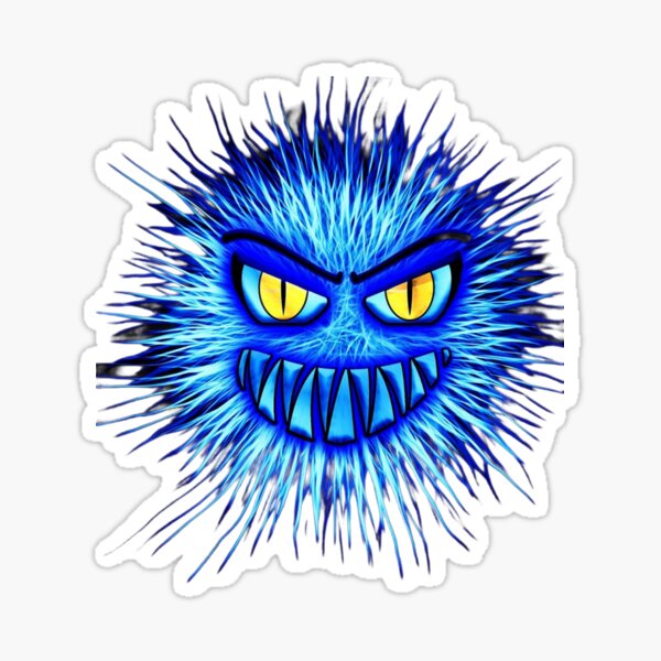 "Blue monster" Sticker for Sale by joydeepimps | Redbubble