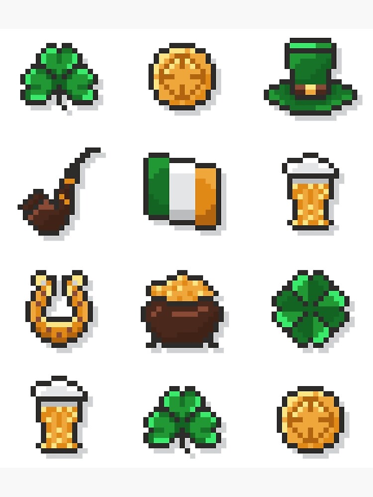 Póster «Pixel Art del día de San Patricio» de doubleplott | Redbubble