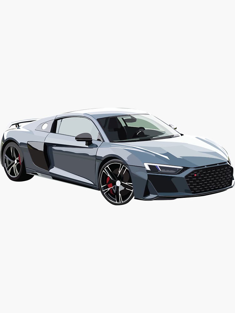 "Audi R8 Car" Sticker for Sale by hannahbgunn | Redbubble