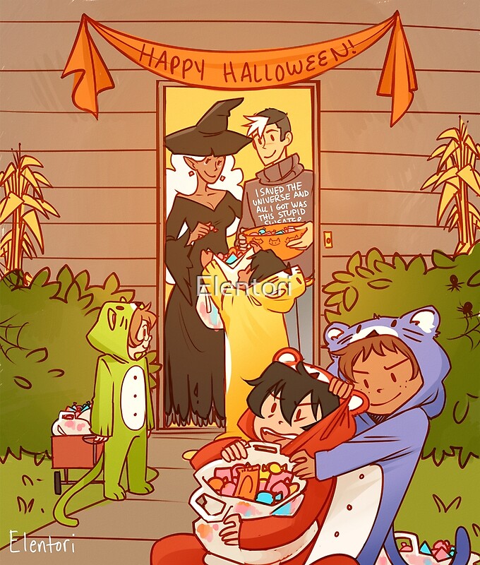 "Voltron Halloween" by Elentori | Redbubble