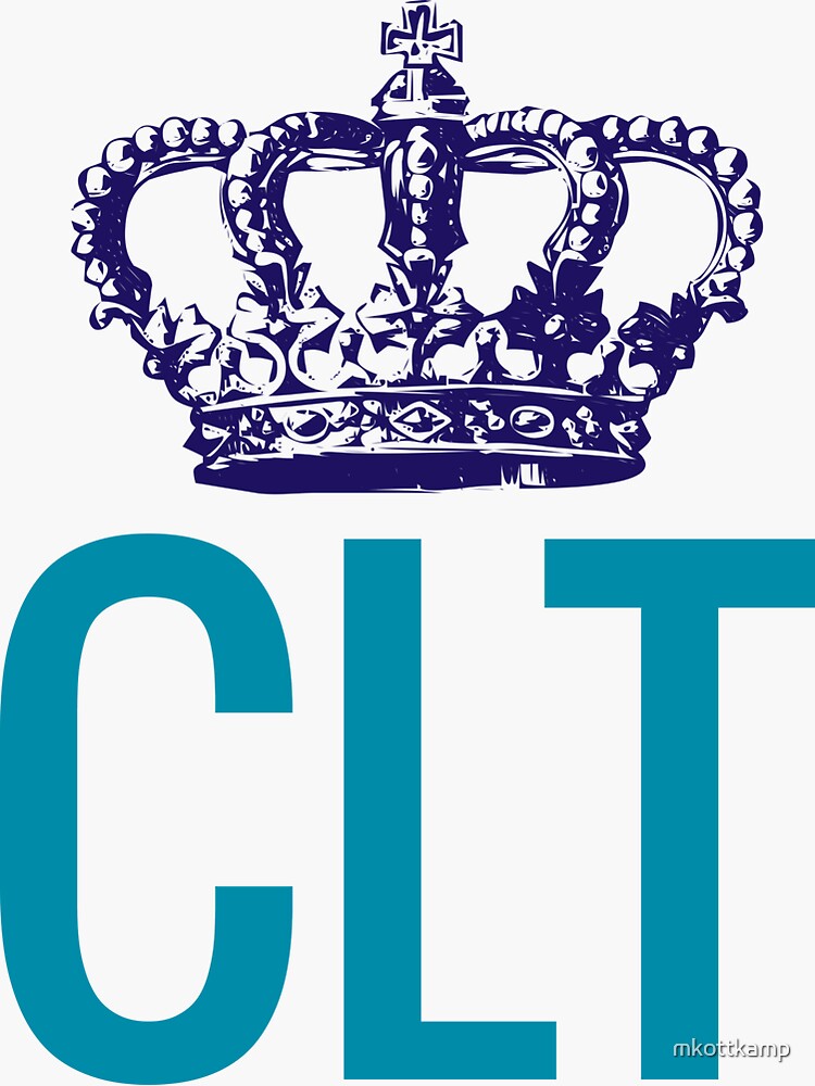 "CLT Crown - Hornets Colors" Sticker for Sale by mkottkamp | Redbubble