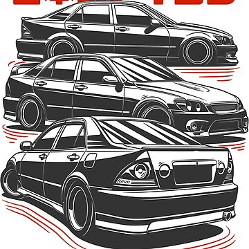 "Japanese icon - Altezza (IS200 IS300) Essential" Sticker for Sale by ...