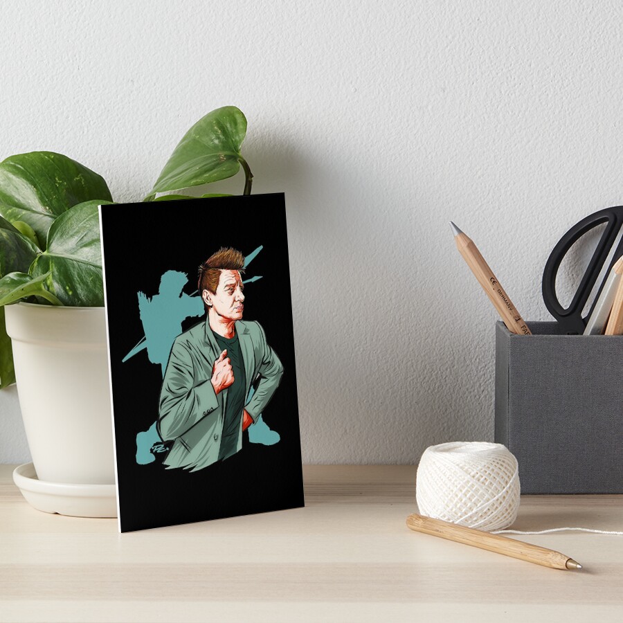 "Jeremy Renner - An illustration by Paul Cemmick " Art Board Print by ...