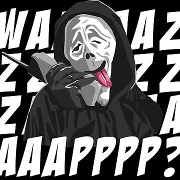 "Ghostface wazzap" Poster for Sale by Afire Designs | Redbubble