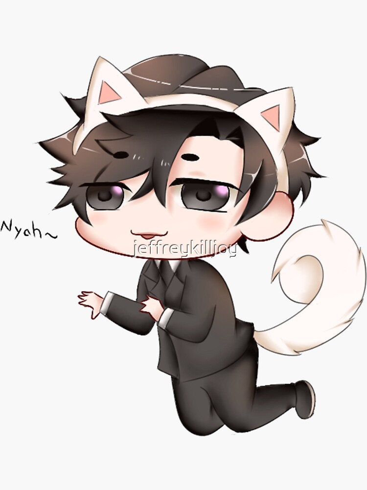 "Jumin Han Cat Ears" Sticker for Sale by jeffreykilljoy | Redbubble