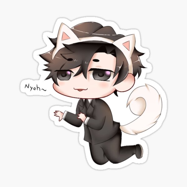 "Jumin Han Cat Ears" Sticker for Sale by jeffreykilljoy | Redbubble