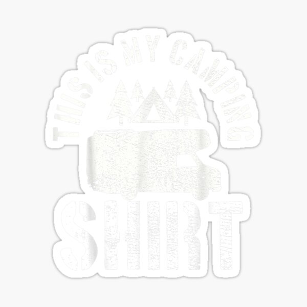 "Camping Trailer Camper Van Mobile Home Caravan Motorhome" Sticker for ...