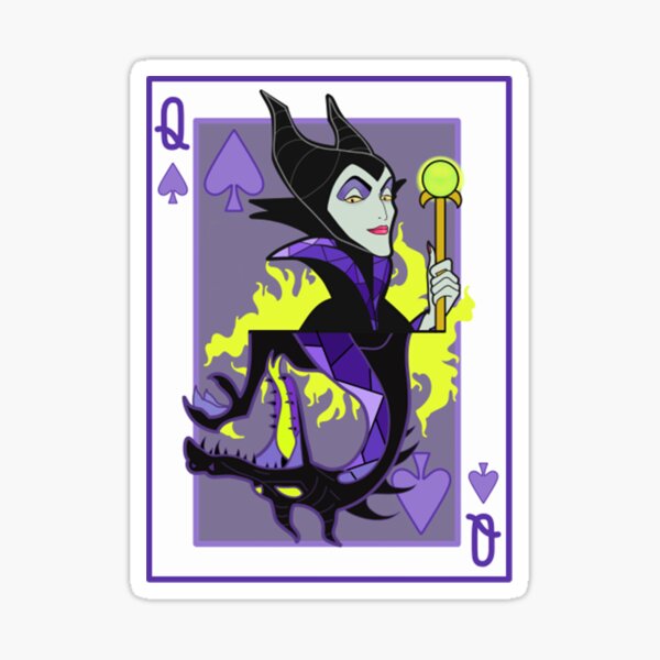 "Evil queen of Spades" Sticker for Sale by aminacdwbowm | Redbubble