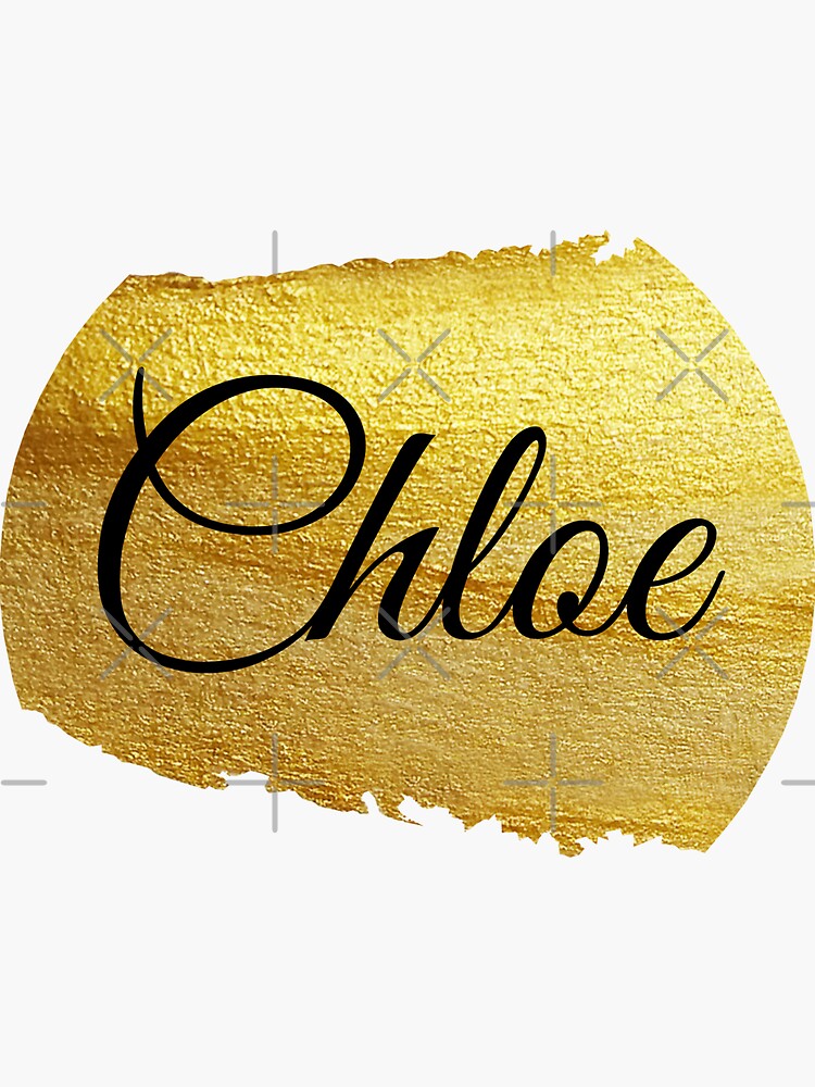 "Popular Lady Names: Chloe" Sticker by MyGoldenShop | Redbubble
