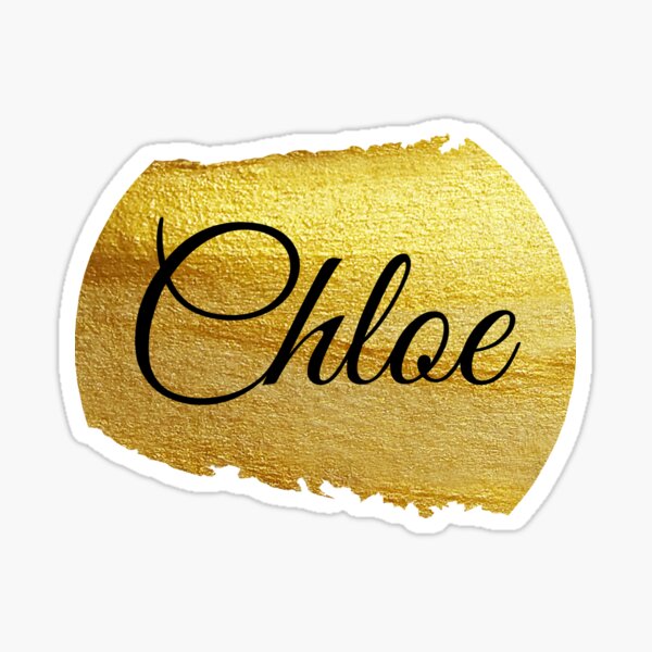 "Popular Lady Names: Chloe" Sticker by MyGoldenShop | Redbubble