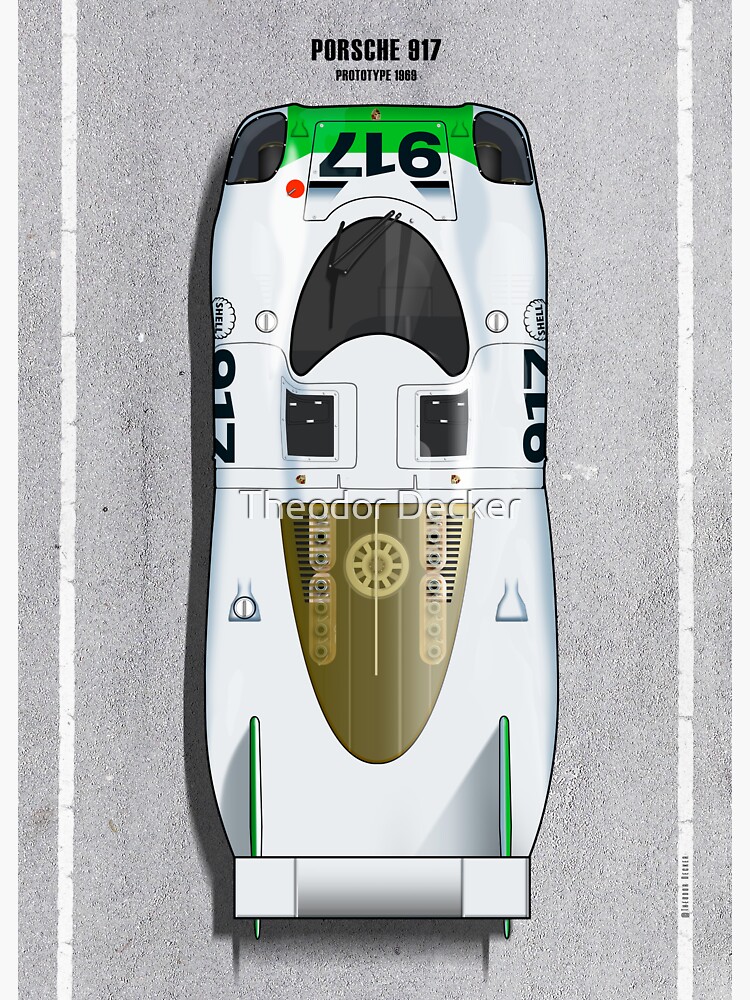 "917 Prototype on Track" Sticker for Sale by theodordecker | Redbubble