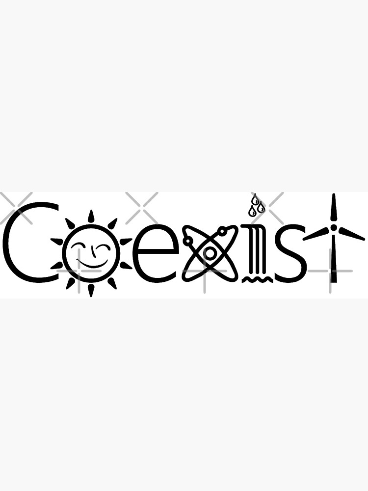 "Coexist Bumper" Sticker for Sale by TallysClothes | Redbubble