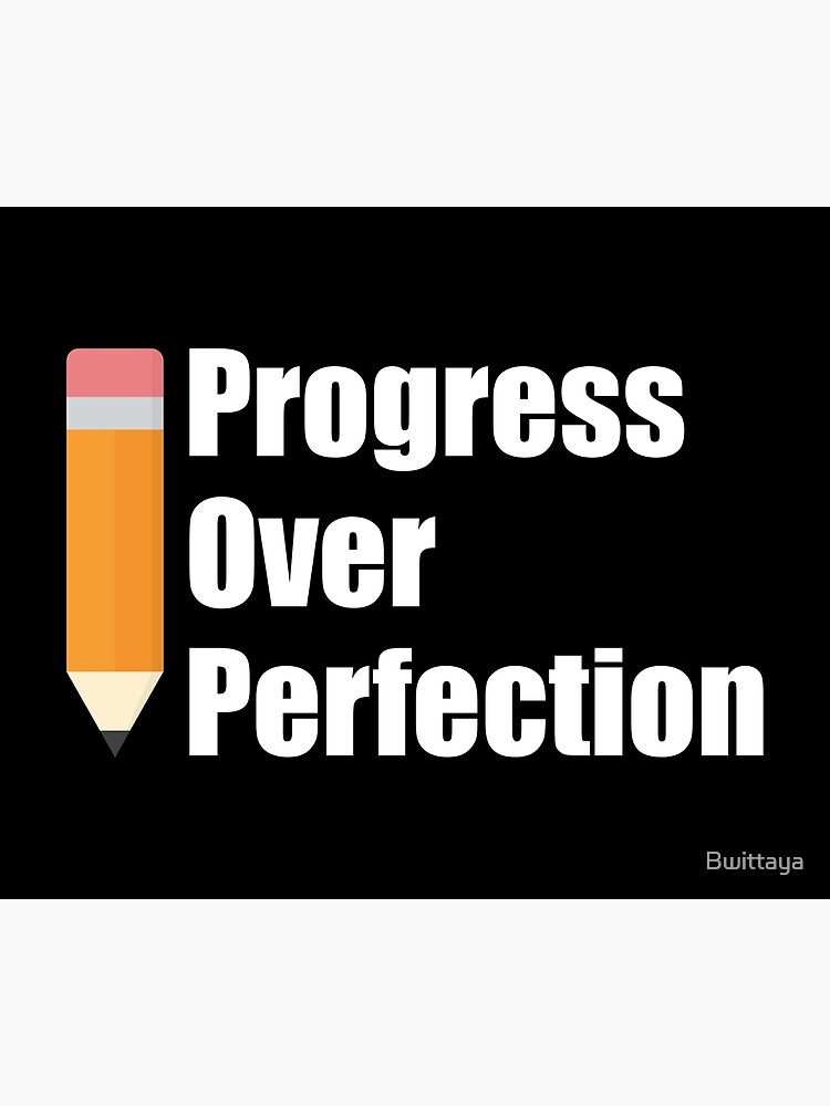 "motivational progress over perfection back to school teacher" Poster ...