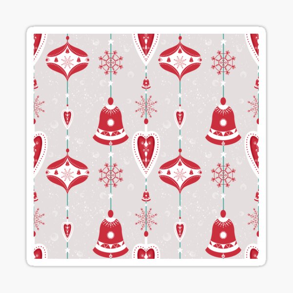"Christmas bells" Sticker by LitchyyDesigns | Redbubble