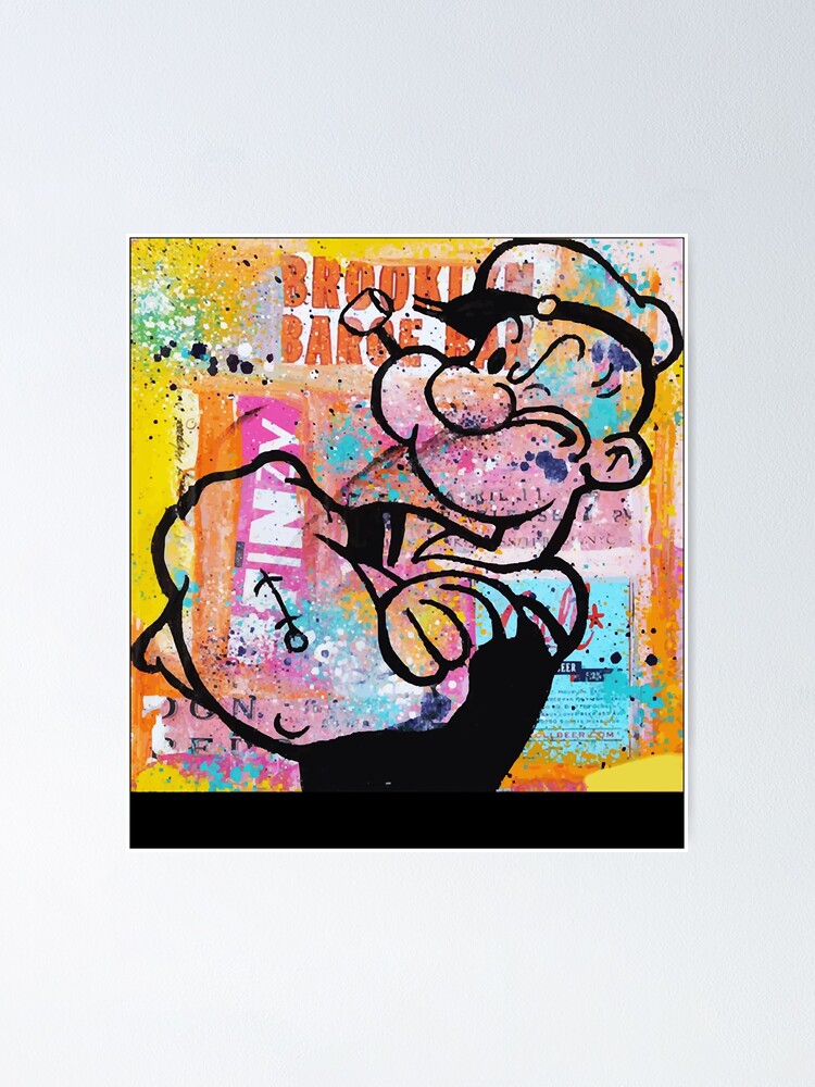 "Popeye color art" Poster for Sale by BuehlerMeredith | Redbubble