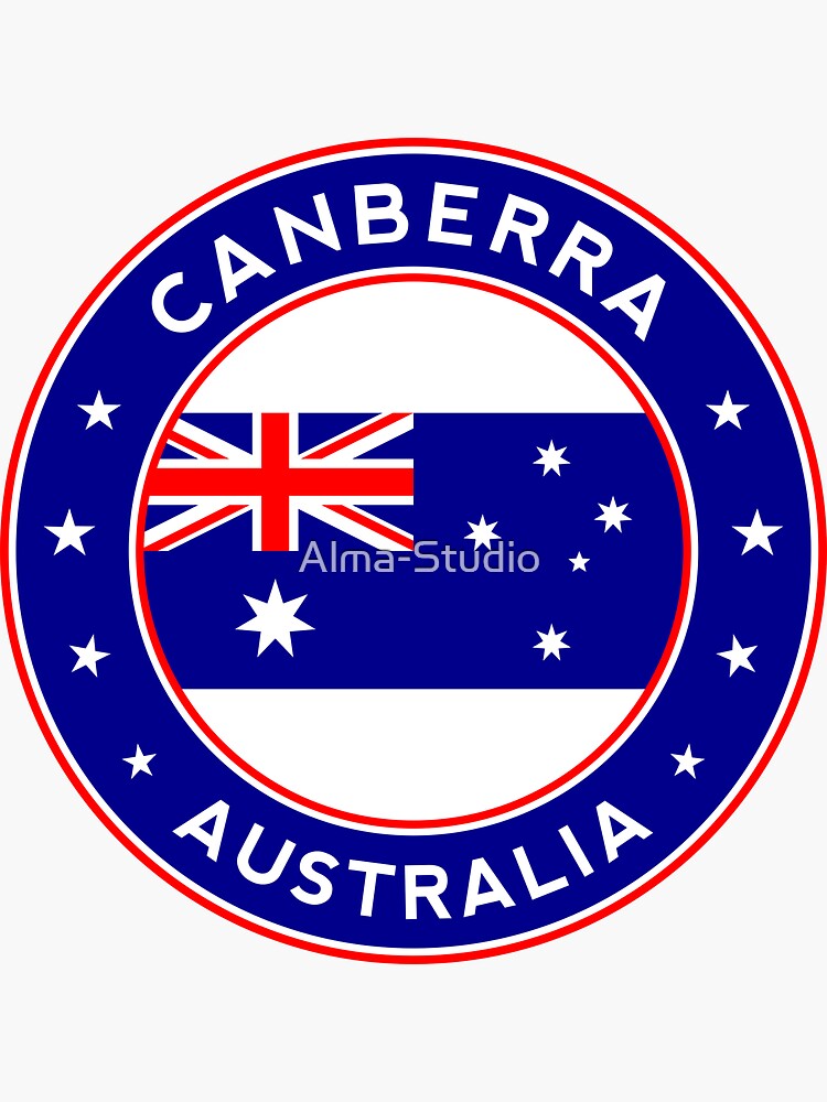 "Canberra, Australia" Sticker for Sale by Alma-Studio | Redbubble