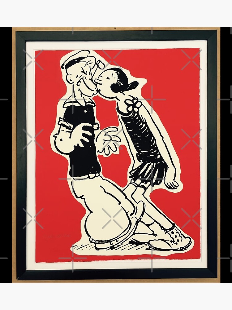"Popeye kissing" Poster by BuehlerMeredith | Redbubble