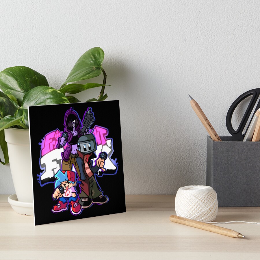 "Fridayy Nightt Funkinnn FNF" Art Board Print for Sale by alecnrpharri ...