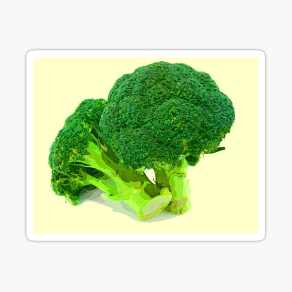 "Broccoli color vegetable" Sticker for Sale by artdragongift | Redbubble