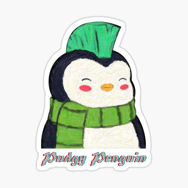 "Pudgy Penguin artwork" Sticker by ExquisiteArts | Redbubble