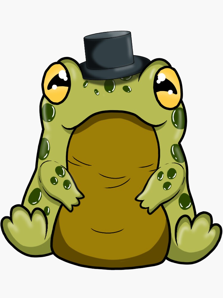 "Francis the frog!" Sticker for Sale by XDragonNerdX | Redbubble