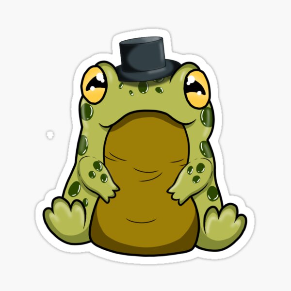"Francis the frog!" Sticker for Sale by XDragonNerdX | Redbubble