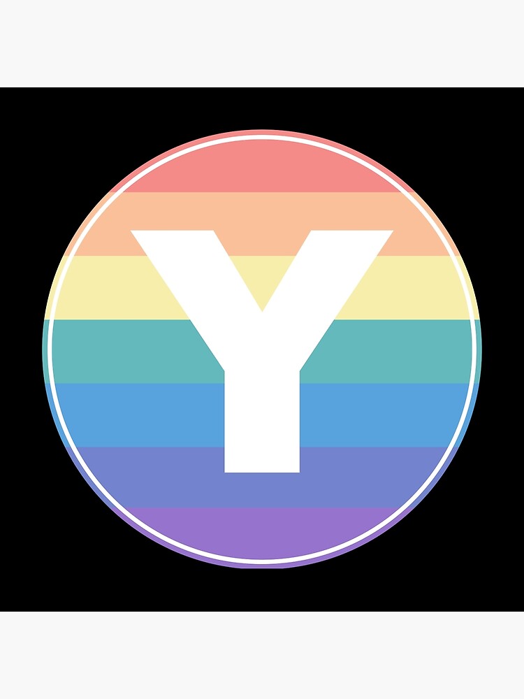 "Pastel Rainbow Letter Y Monogram" Poster for Sale by TheMonogramShop ...