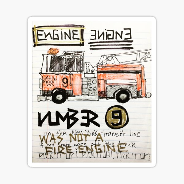 "Number 9" Sticker for Sale by mijumi | Redbubble