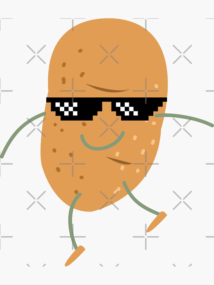 "Spud Life - Cute Spud Potato Fans " Sticker for Sale by AvanzaShop ...
