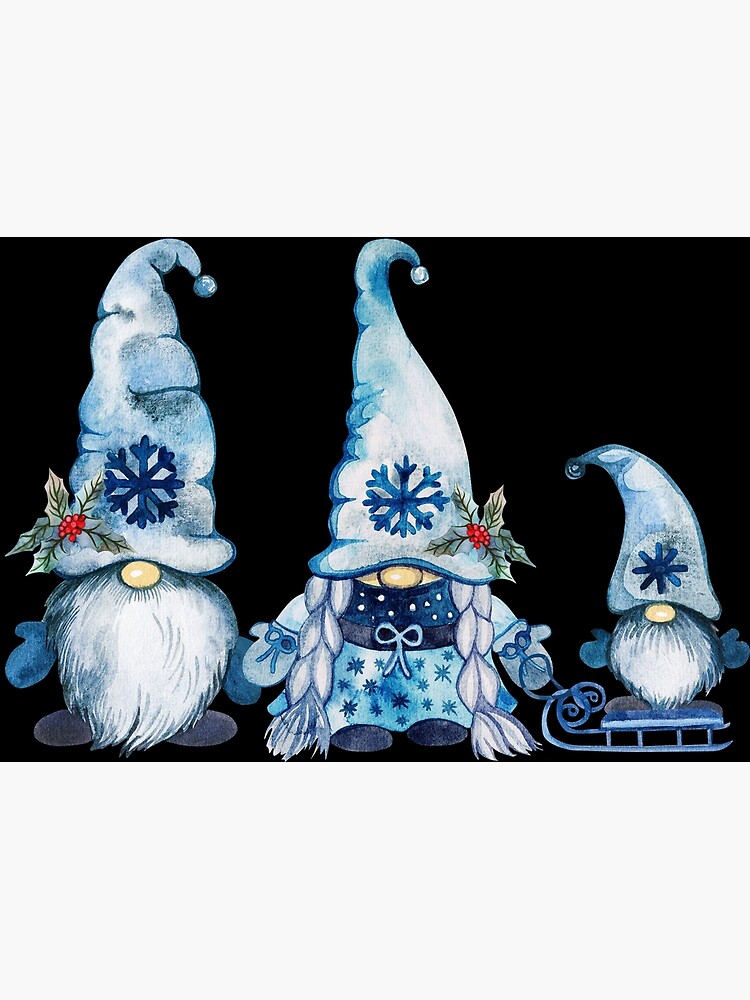 "Hand drawn Nordic gnomes Watercolor Christmas gnomes clipart. clip art ...