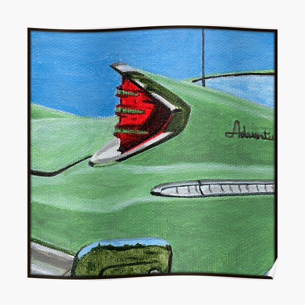 "1960 DeSoto Adventurer Tail Fin" Poster for Sale by OttingerART ...